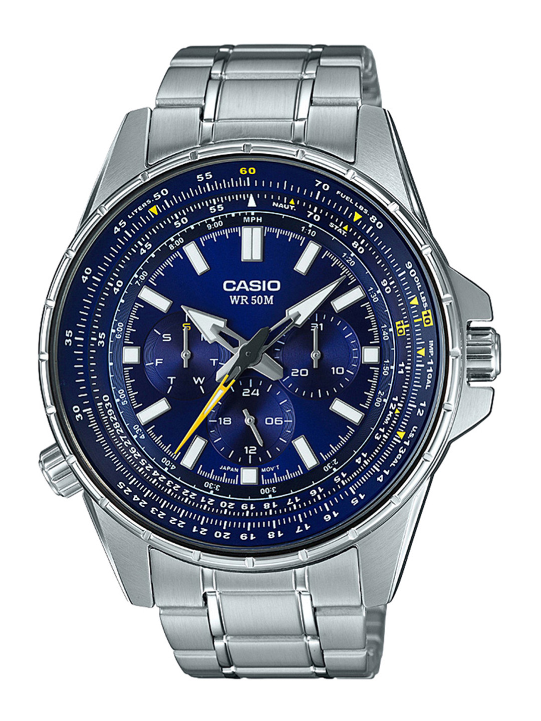 Buy Casio Enticer Men Blue Analogue Watch A1332 - Watches for Men ...