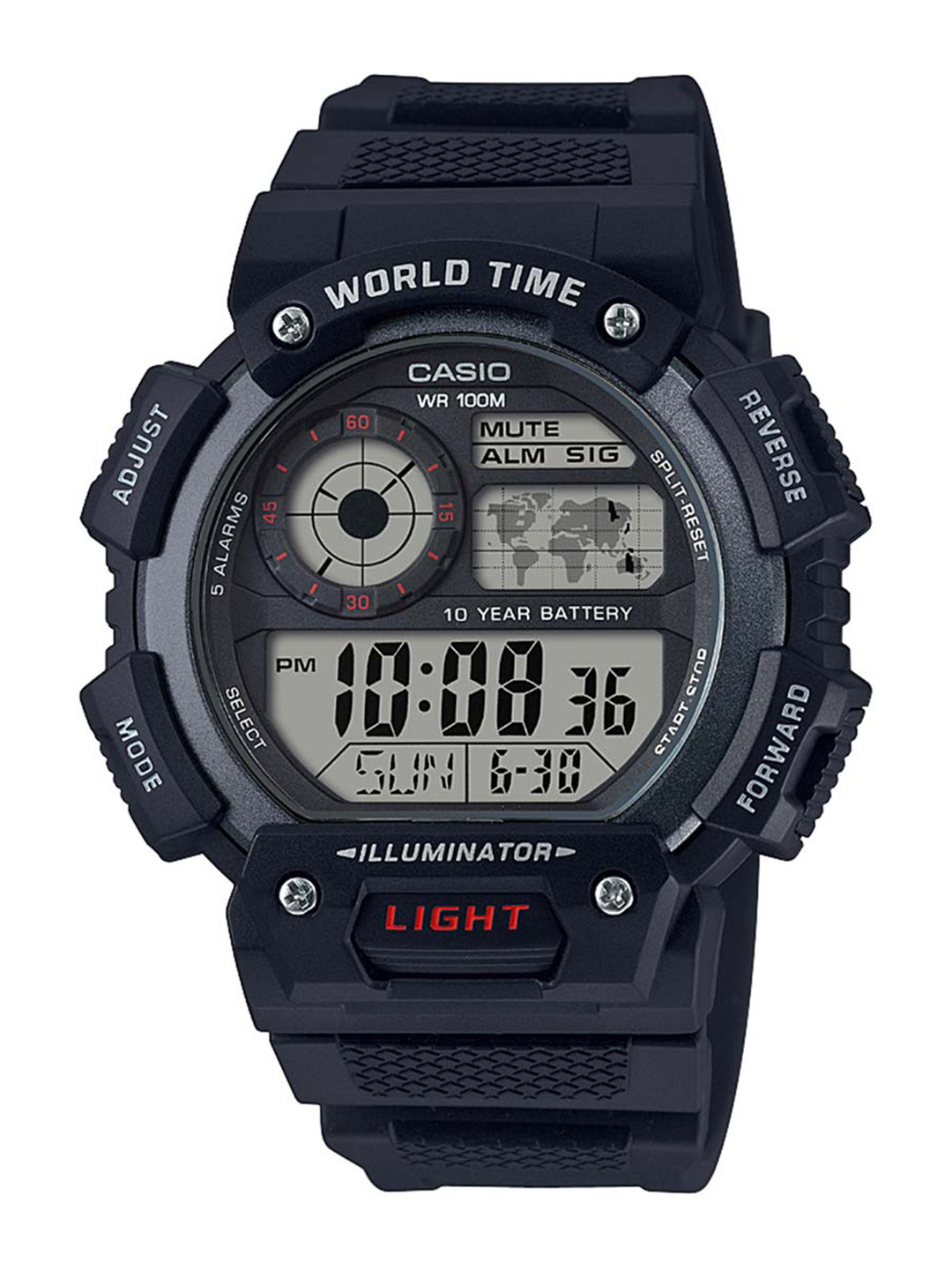 Buy CASIO Youth Series Men Black Dial Digital Watch AE 1400WH 1AVDF ...