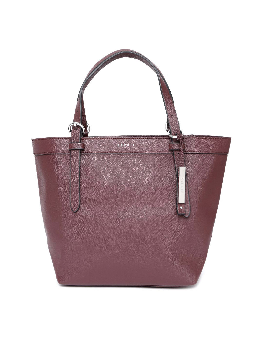 Buy ESPRIT Burgundy Solid Handheld Bag - Handbags for Women 7091022 ...