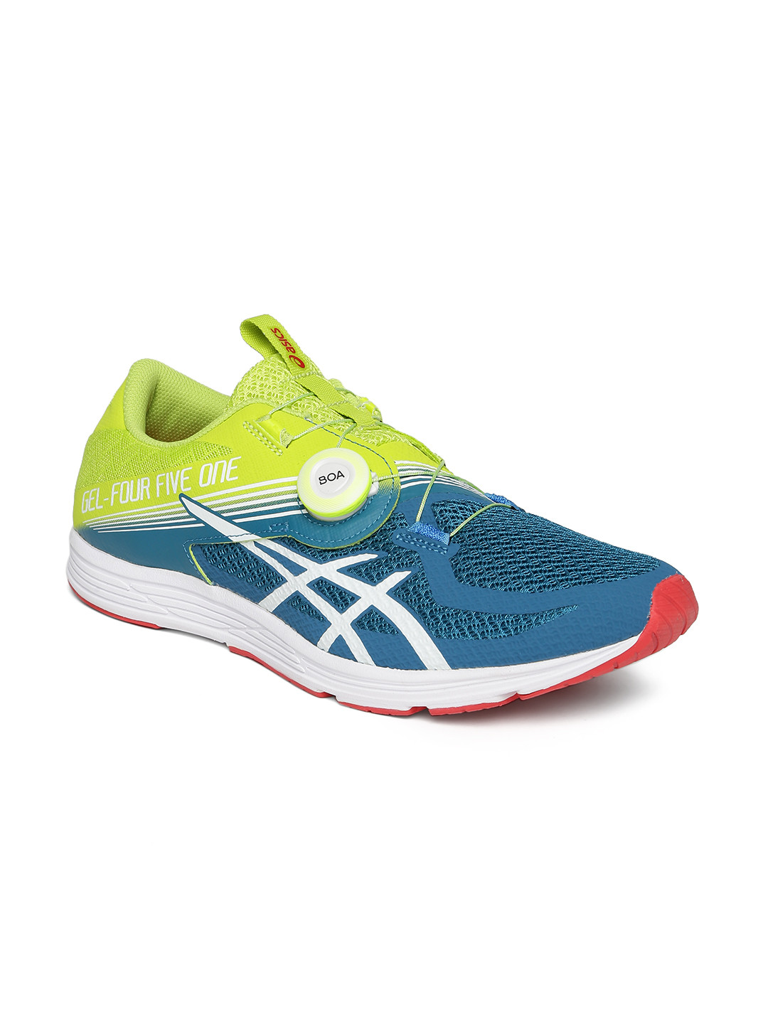 Buy ASICS Men Blue & Lime Green GEL 451 Running Shoes - Sports Shoes ...