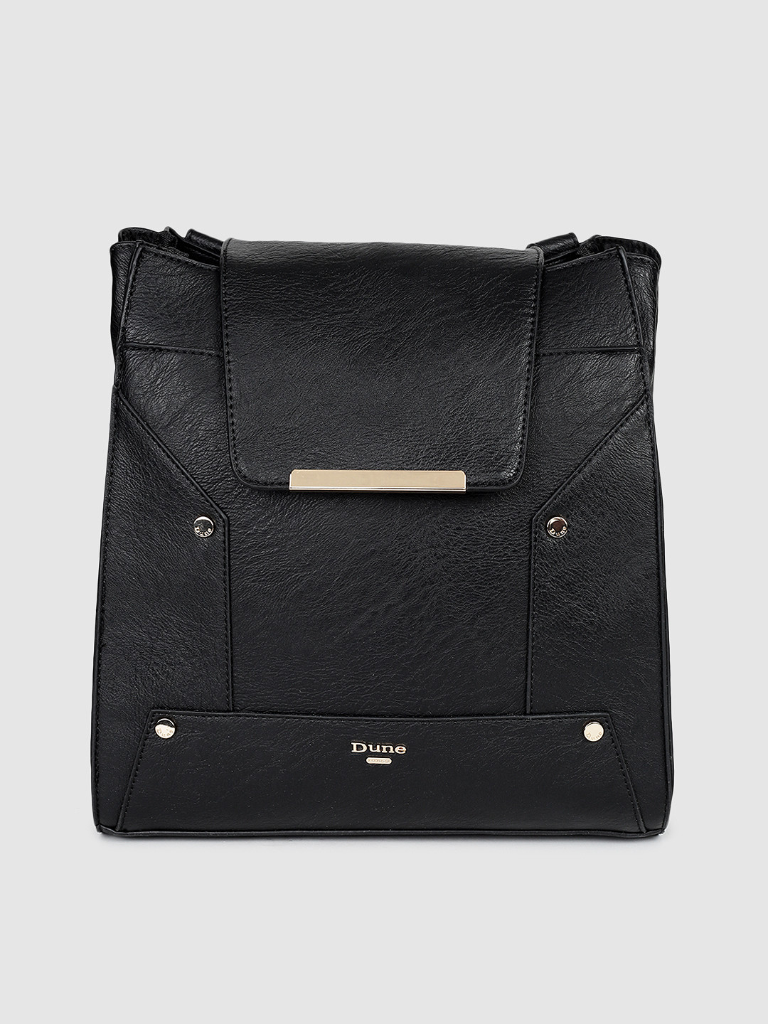 Buy Dune London Women Black Solid DOOLAN Backpack - Backpacks for Women ...
