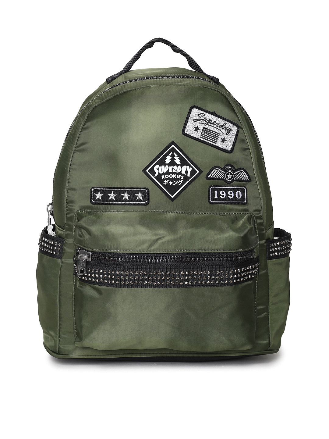 Buy Superdry Women Olive Green Solid Backpack - Backpacks for Women ...
