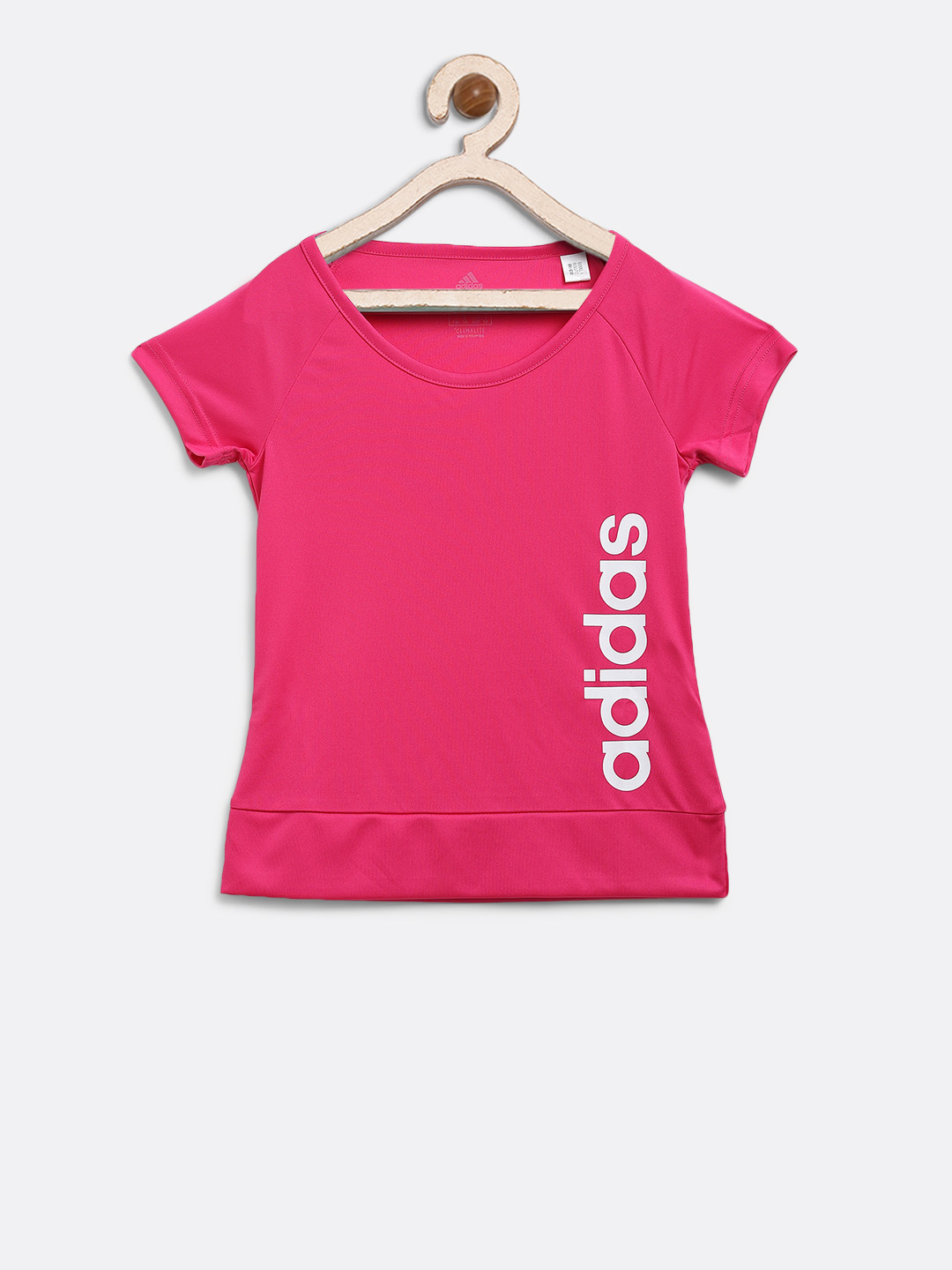 Buy ADIDAS Girls Pink GU Printed Detail Round Neck T Shirt - Tshirts ...