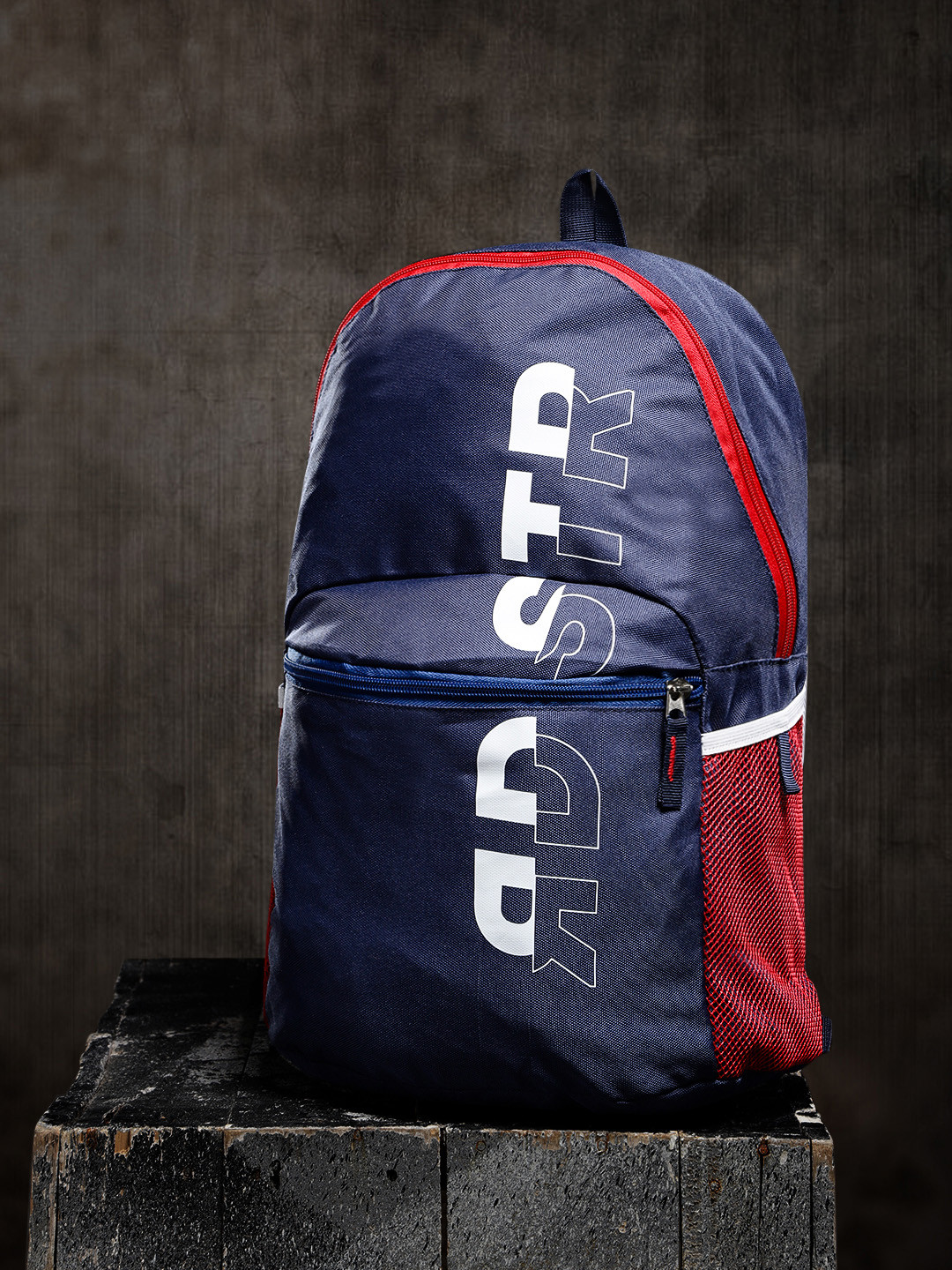 Buy Roadster Women Navy Blue Brand Logo Backpack - Backpacks for Women ...