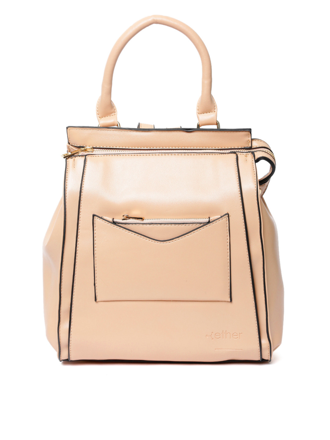 Buy Ether Women Beige Solid Backpack - Backpacks for Women 7120307 | Myntra