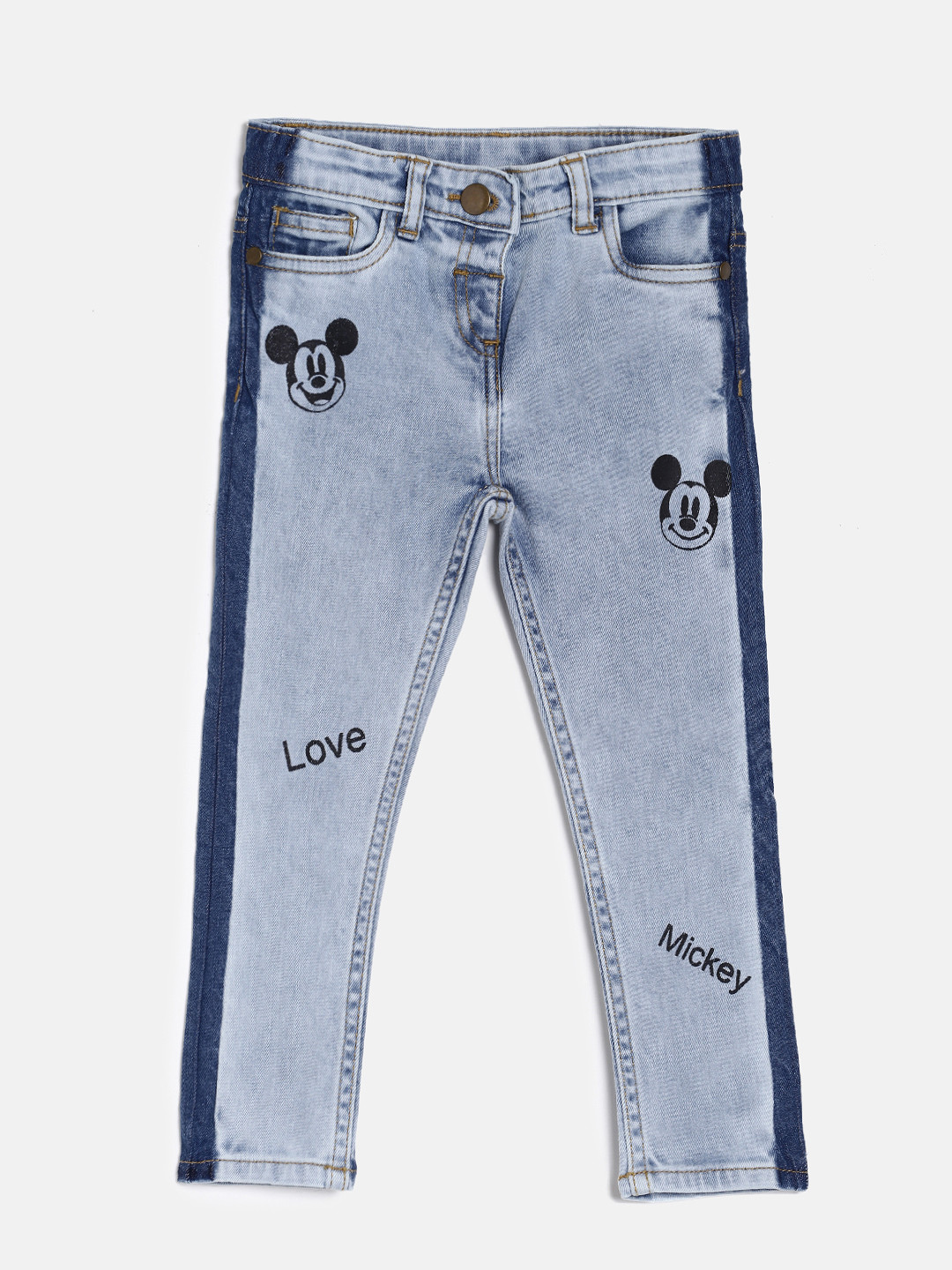 Buy Juniors By Lifestyle Girls Blue Slim Fit Mid Rise Clean Look Jeans ...