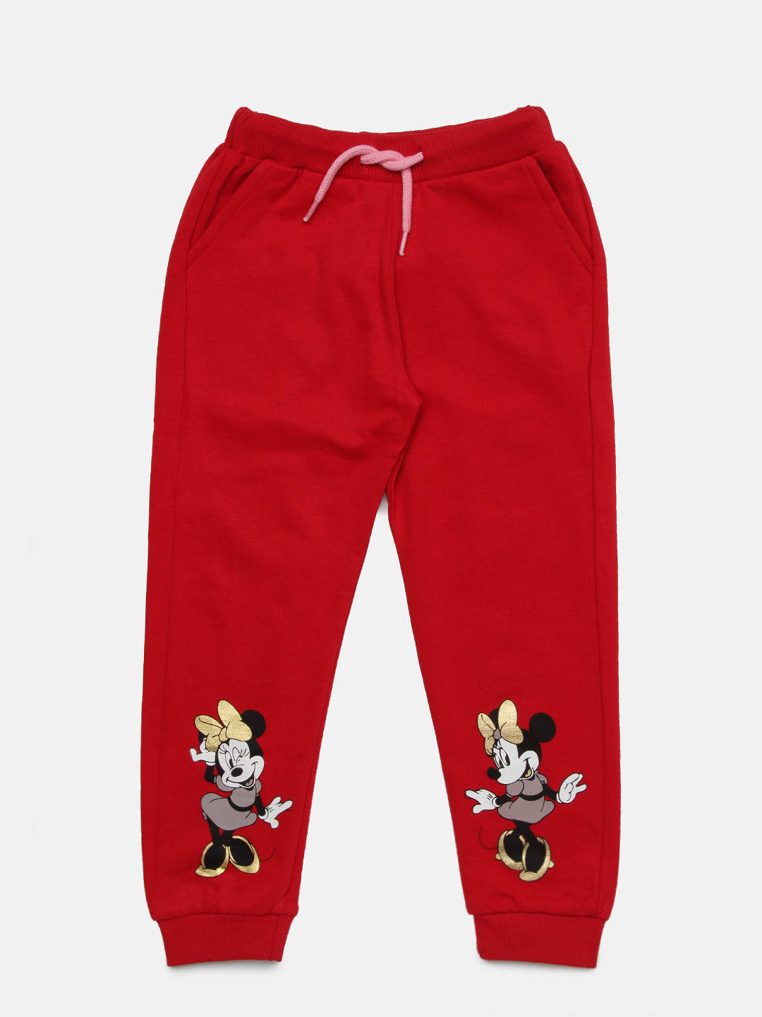 Buy Juniors By Lifestyle Girls Red Printed Joggers - Track Pants for ...
