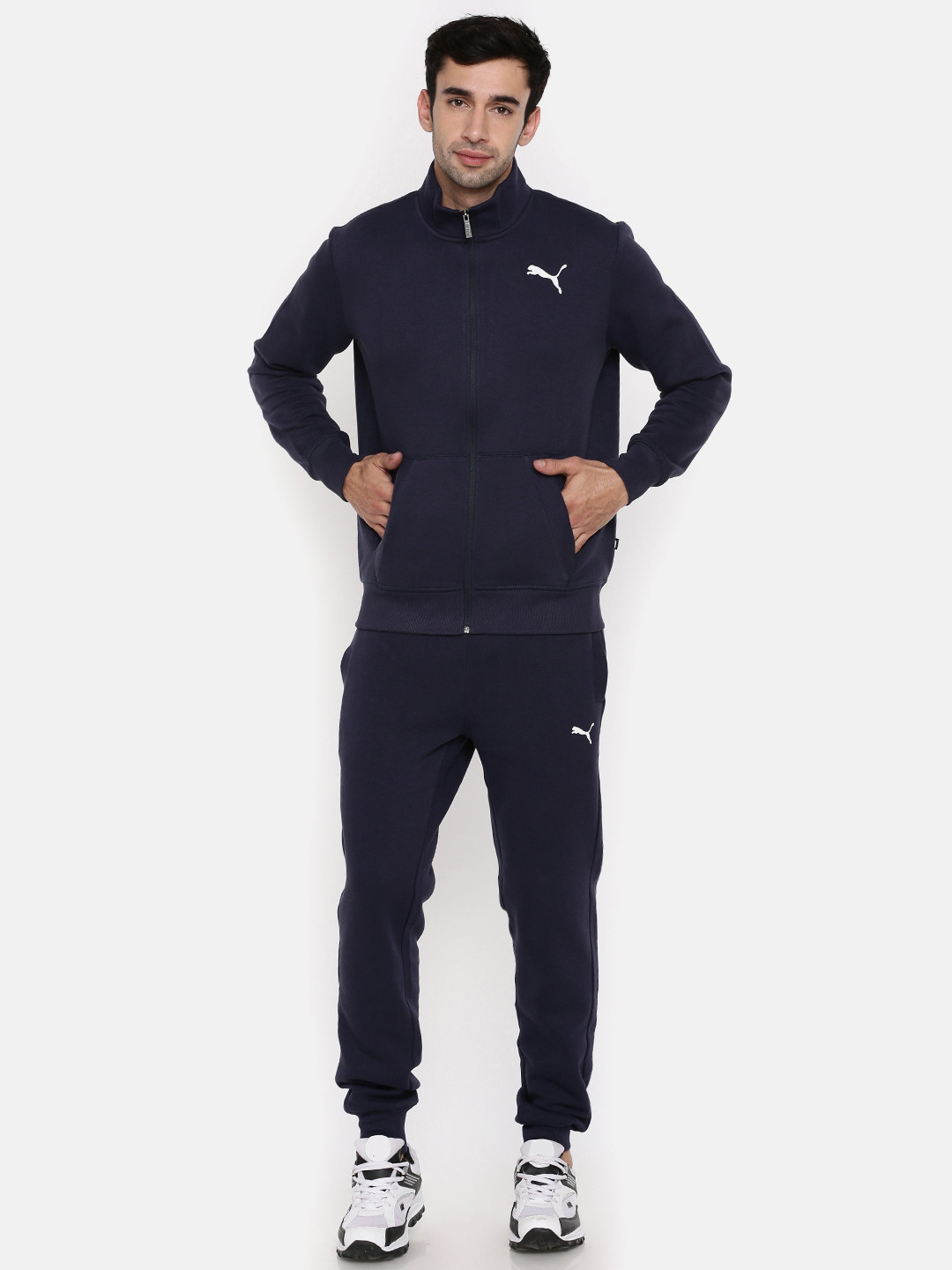 Buy Puma Navy Style Good Sweat Suit Cl Track Suit - Tracksuits for Men ...