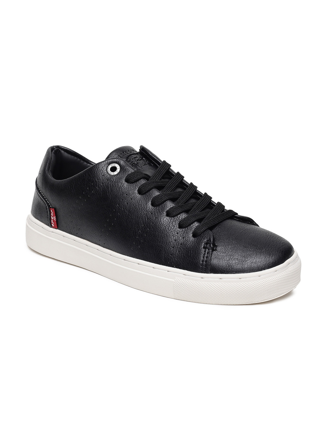 Buy Levis Men Black Leather Sneakers - Casual Shoes for Men 7146815 ...