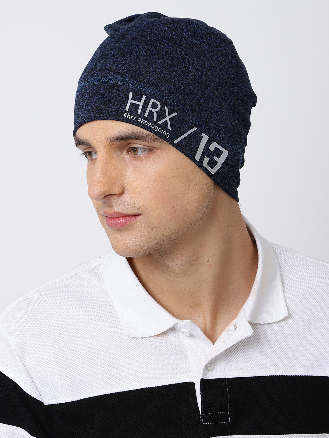 Buy HRX By Hrithik Roshan Unisex Navy Beanie - Caps for Unisex 7157896 ...