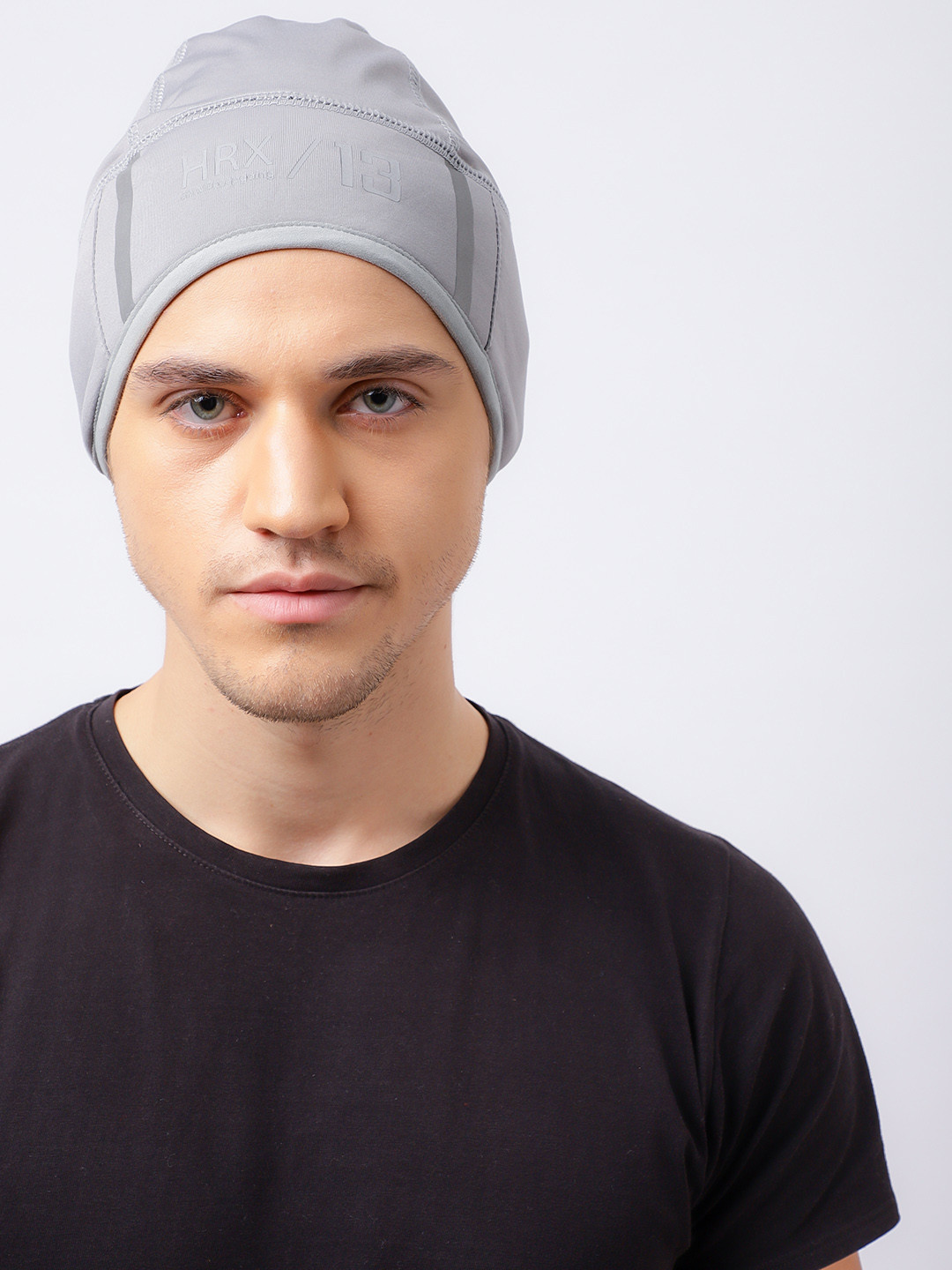 Buy HRX By Hrithik Roshan Unisex Grey Solid Beanie - Caps for Unisex ...