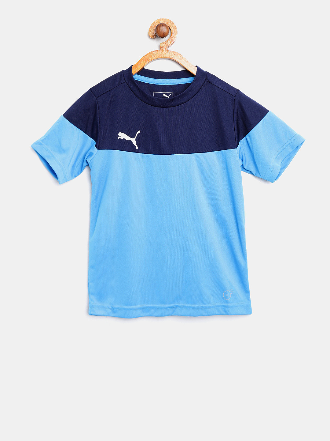Buy Puma Unisex Blue Colourblocked Football PLAY Shirt Jr - Tshirts for ...