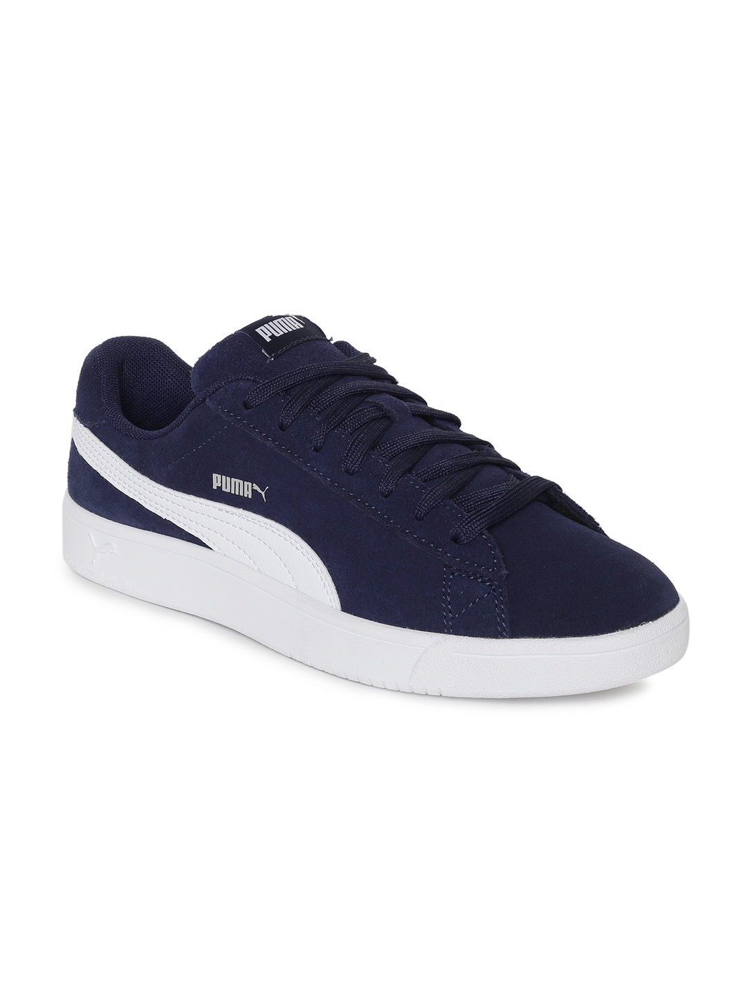 Buy Puma Navy Blue Men Court Breaker Derby Suede Sneakers - Casual ...