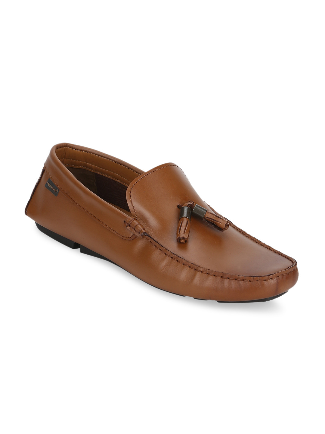 Buy Red Tape Men Tan Leather Driving Shoes - Casual Shoes for Men ...