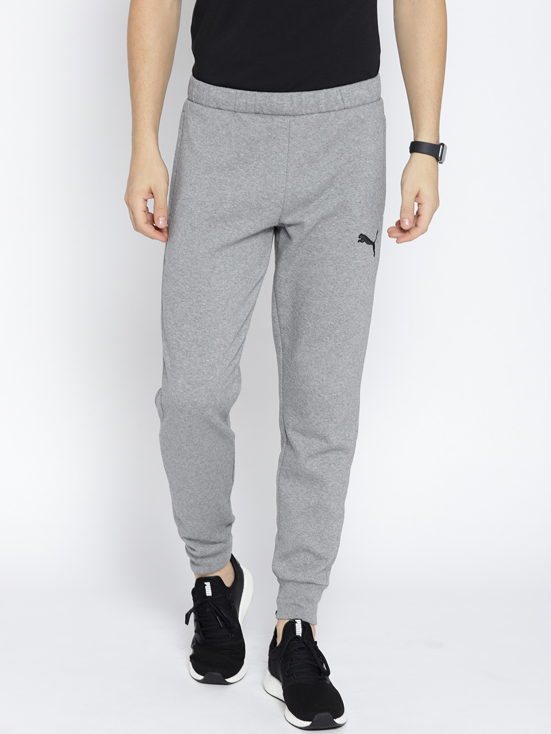 Buy Puma Men Grey Melange Solid P48 Modern Sports FL Joggers - Track ...