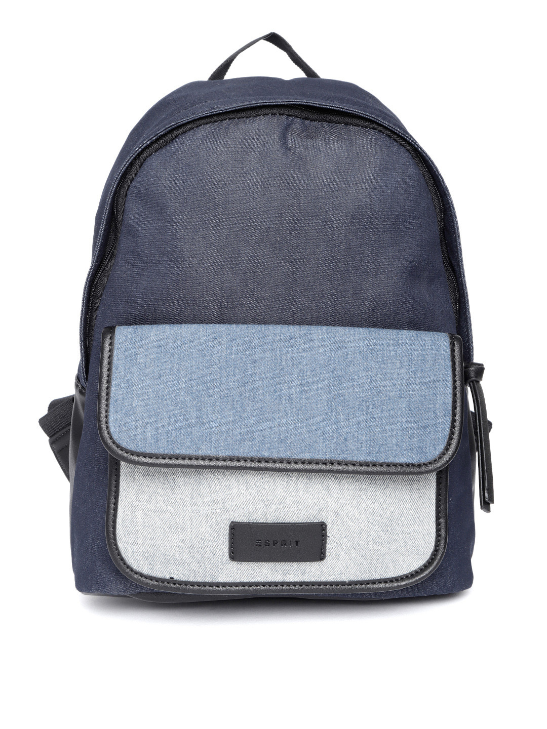 Buy ESPRIT Women Navy & Grey Colourblocked Backpack - Backpacks for ...
