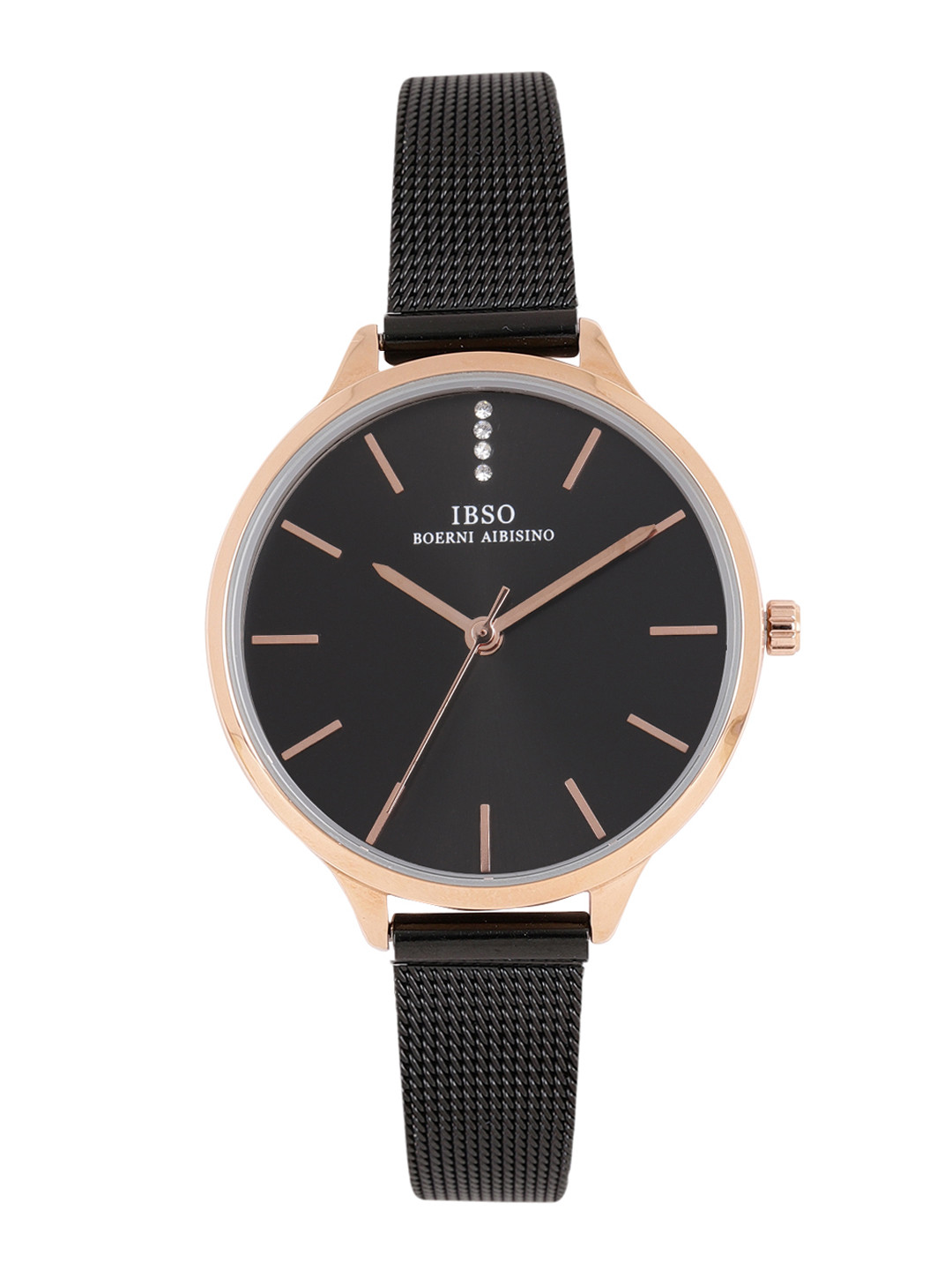 Buy IBSO Women Black Analogue Watch S6603LMBK - Watches for Women ...
