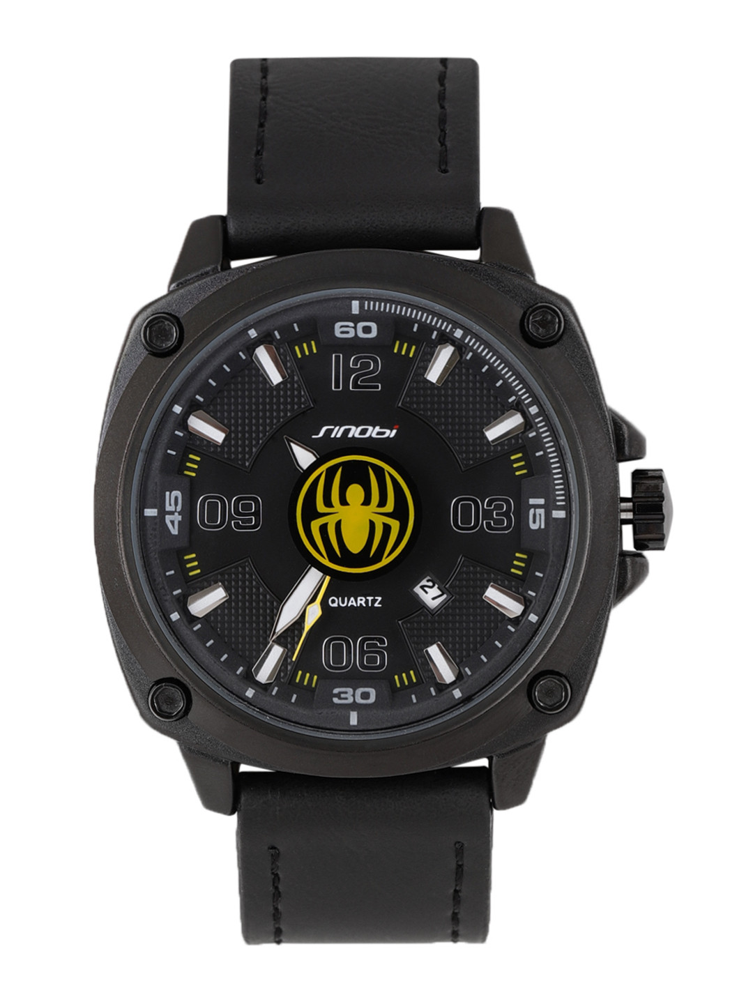 Buy Sinobi Men Black Analogue Watch 11S9741G01 - Watches for Men ...