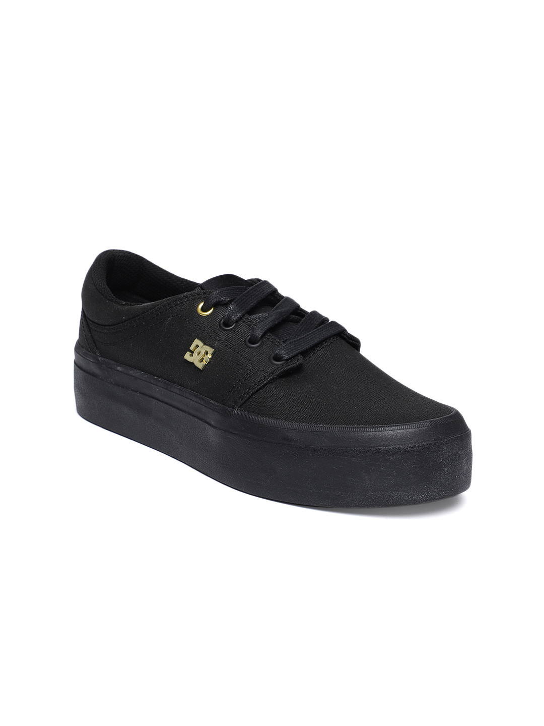 Buy DC Women Black Sneakers - Casual Shoes for Women 7220850 | Myntra