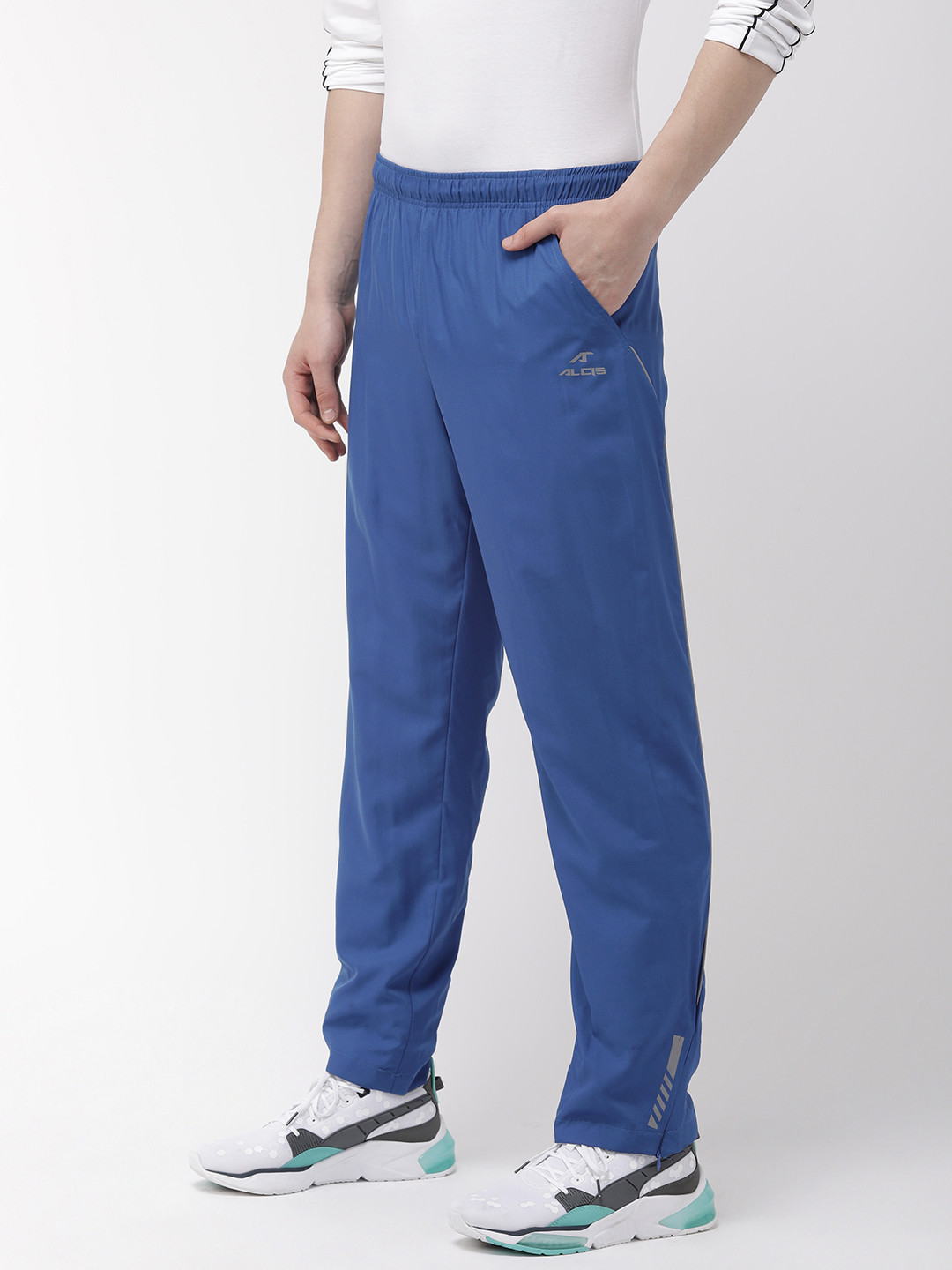 Buy Alcis Mens Solid Blue Trackpant - Track Pants for Men 7220958 | Myntra