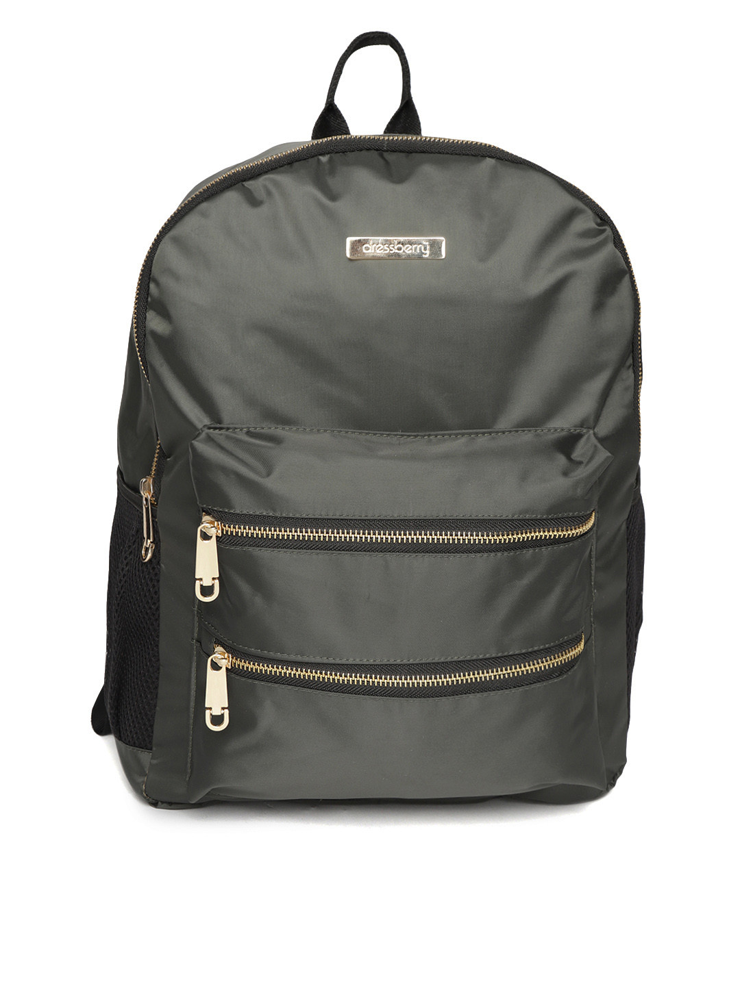 Buy DressBerry Women Olive Green Solid Backpack - Backpacks for Women ...