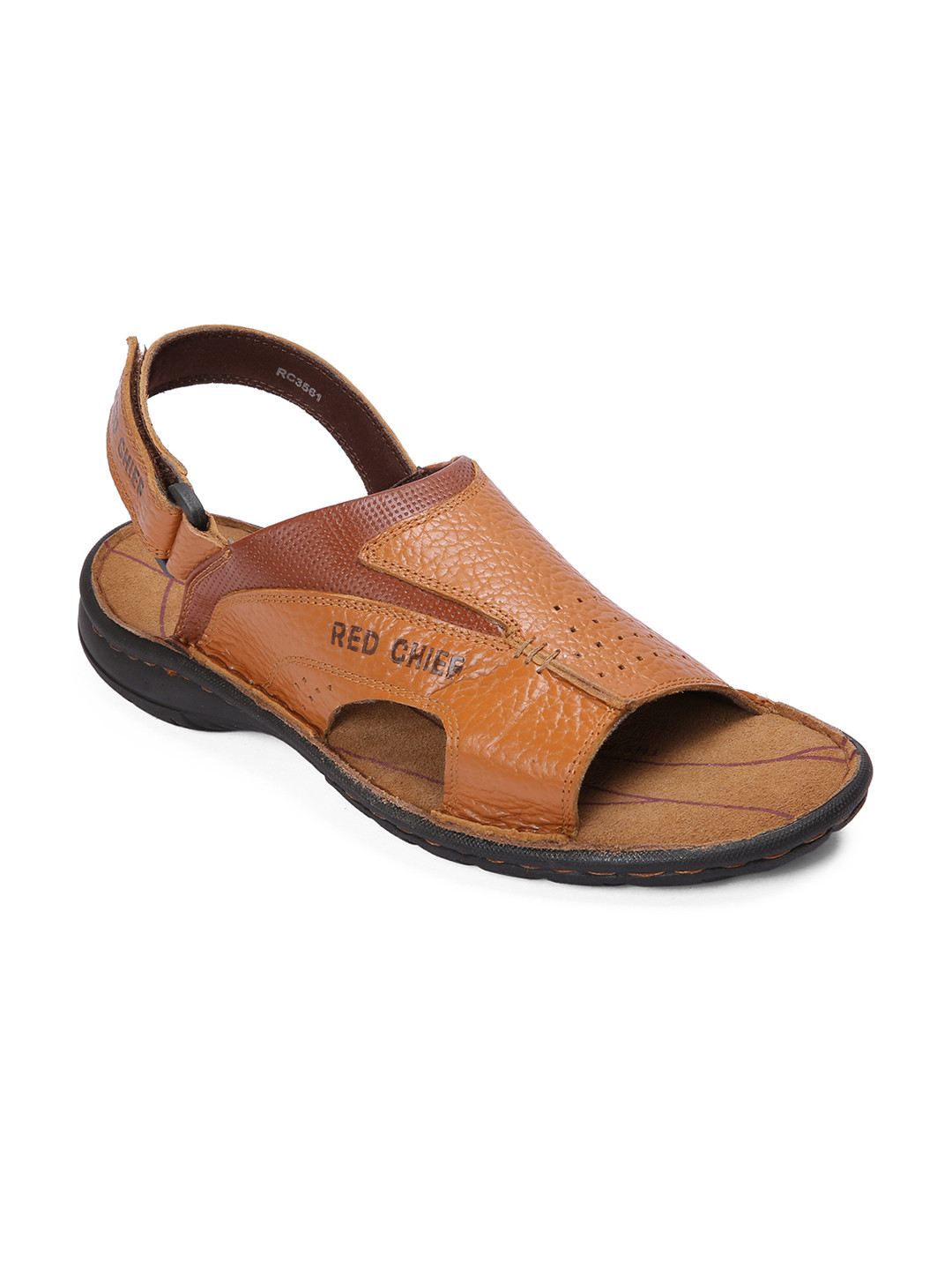 Buy Red Chief Men Tan Leather Comfort Sandals - Sandals for Men 7240520 ...