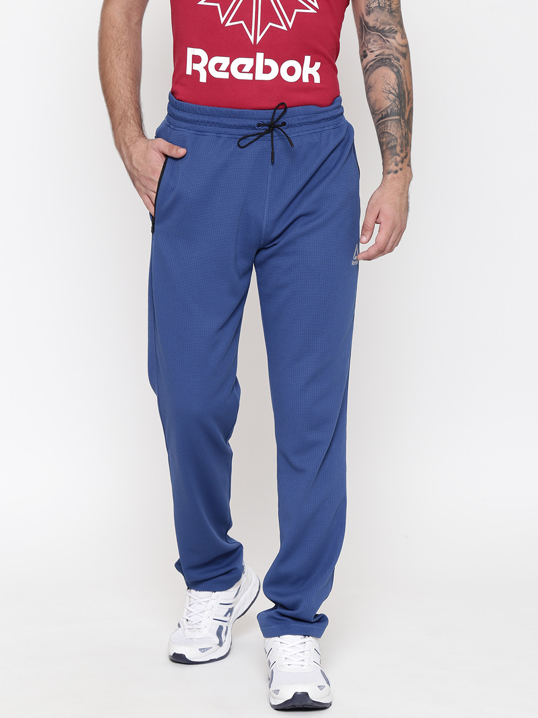 Buy Reebok Men Blue Essential Track Pants - Track Pants for Men 7244442 ...