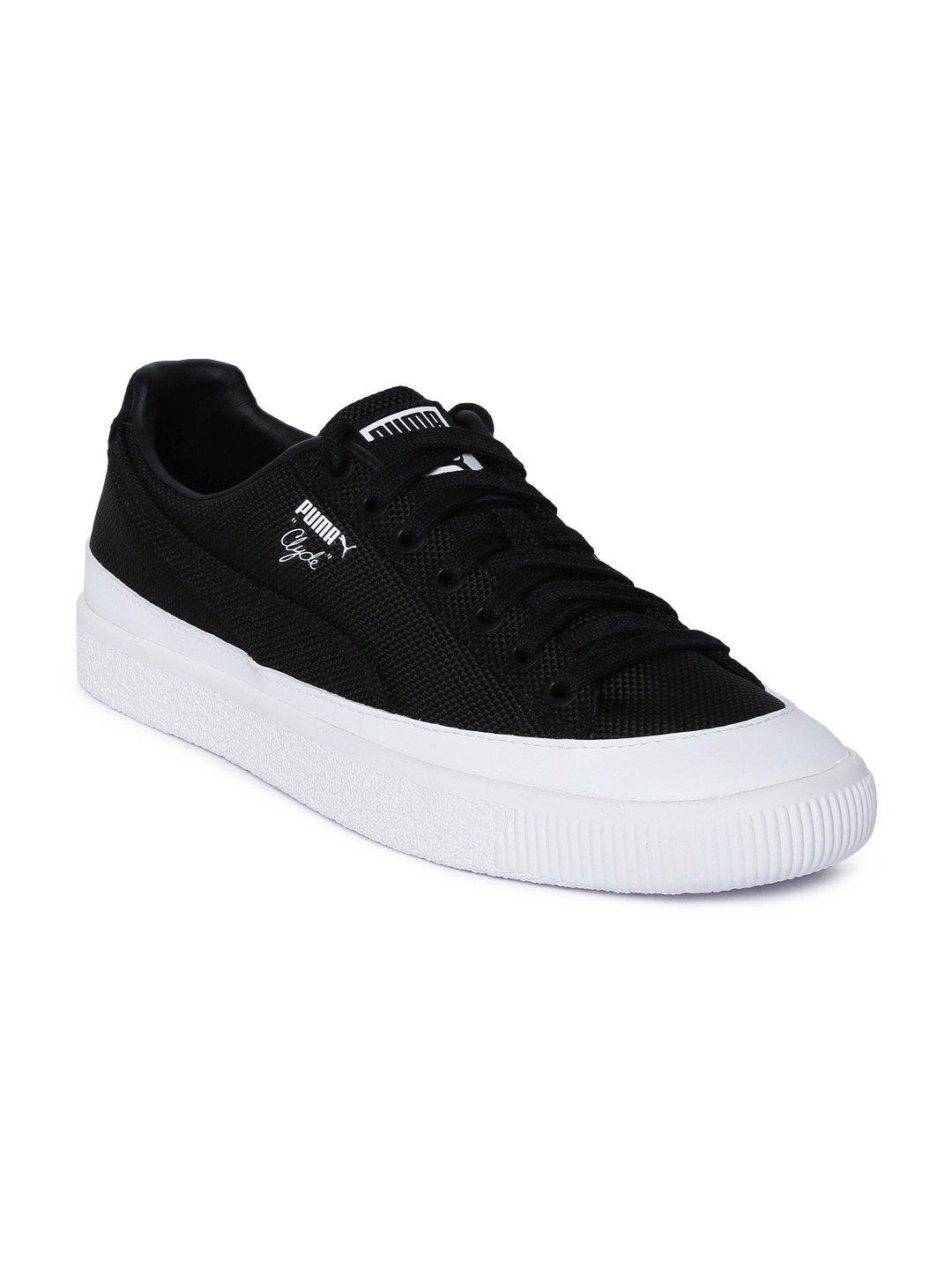 Buy Puma Men Black Clyde Sneakers - Casual Shoes for Men 7252610 | Myntra