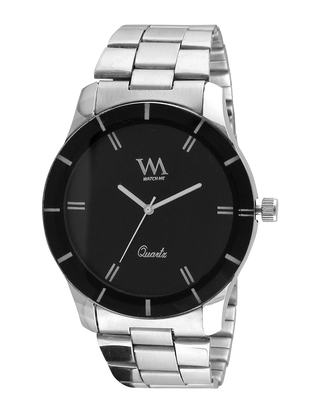 Buy WM Men Black Analogue Watch AWC 011 Silver - Watches for Men ...