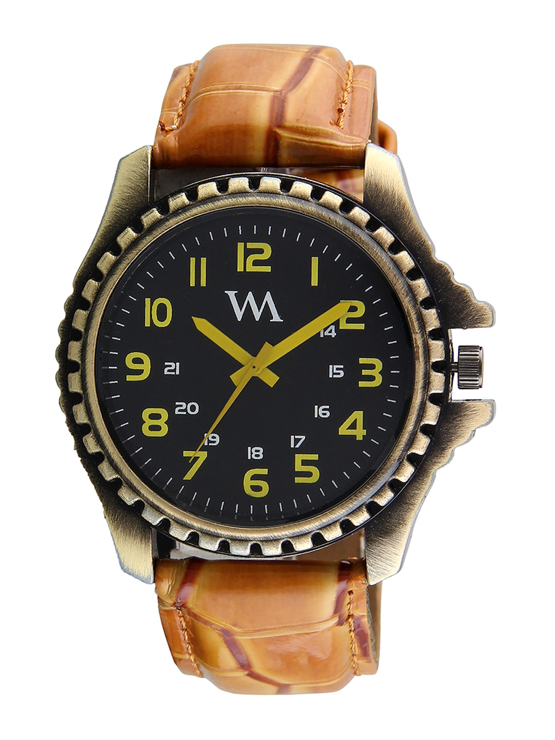 Buy WM Men Black Analogue Watch AWC 014 - Watches for Men 7255424 | Myntra