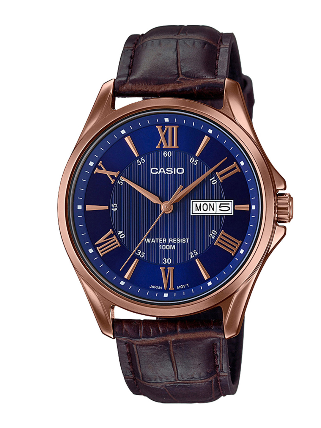 Buy Casio Enticer Men Blue Analogue Watch A1408 MTP 1384L 2AVDF ...