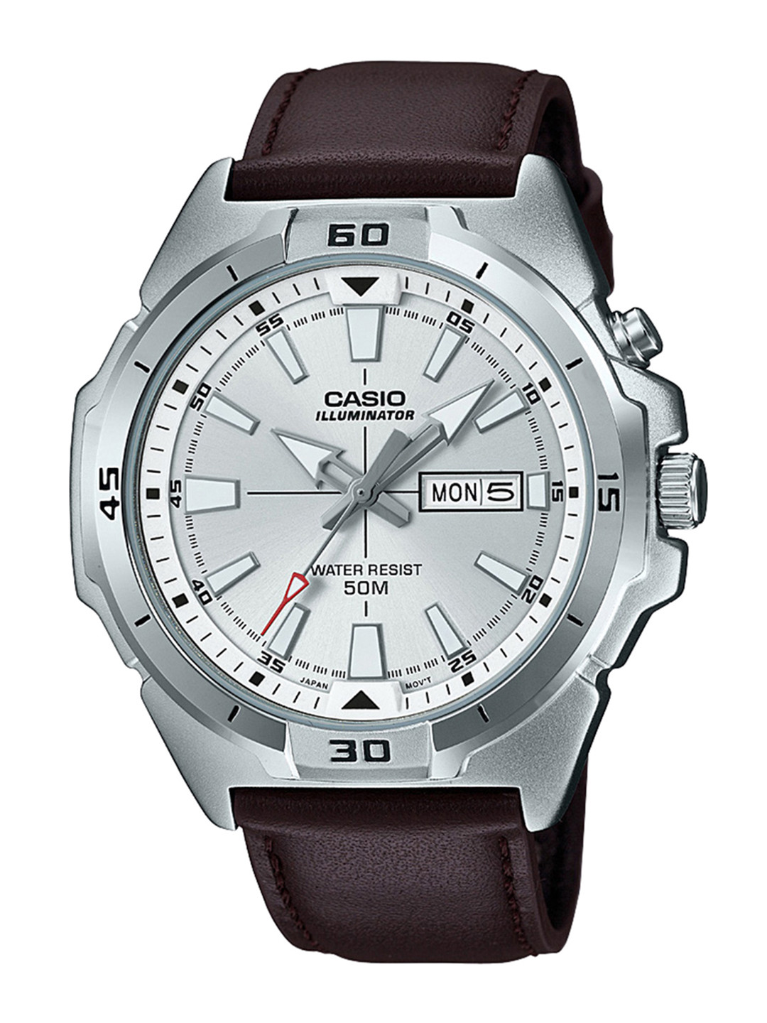 Buy CASIO Men Silver Toned Analogue Watch A1378 - Watches for Men ...