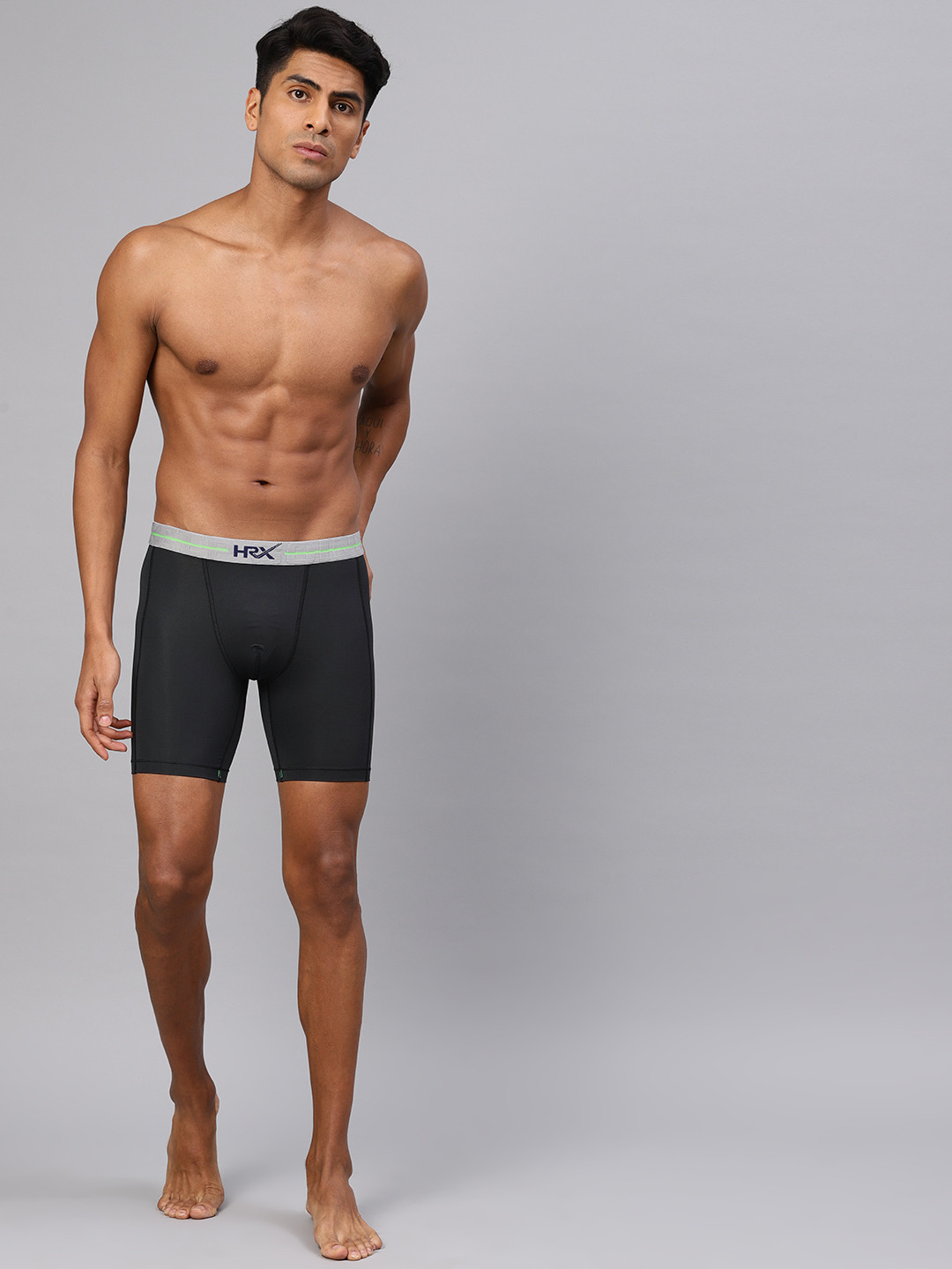 Buy HRX By Hrithik Roshan Men Active Black Solid Rapid Dry Trunk HRX ...