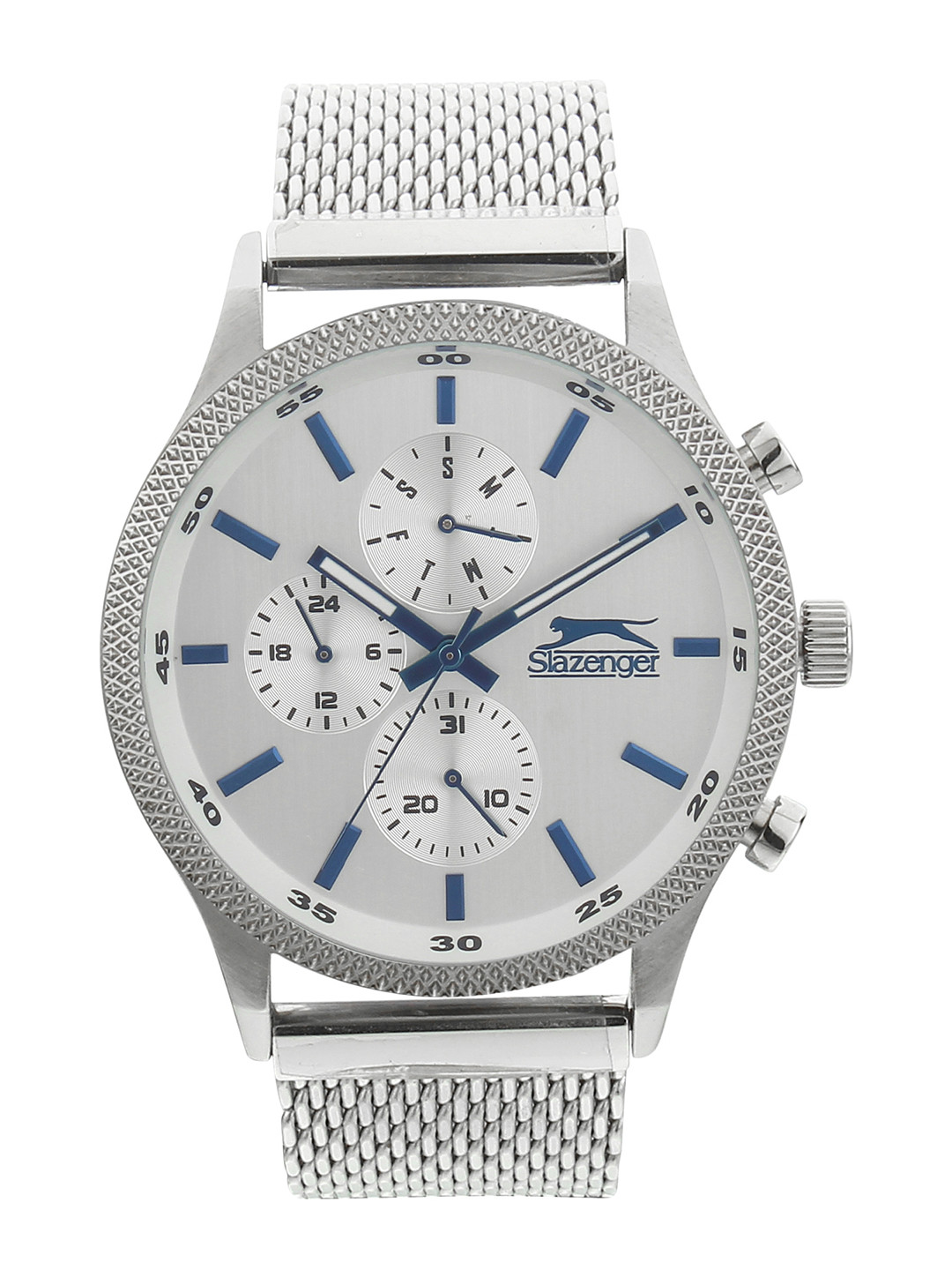 Buy Slazenger Men Silver Toned Analogue Watch SL.9.6005.2.01 - Watches ...