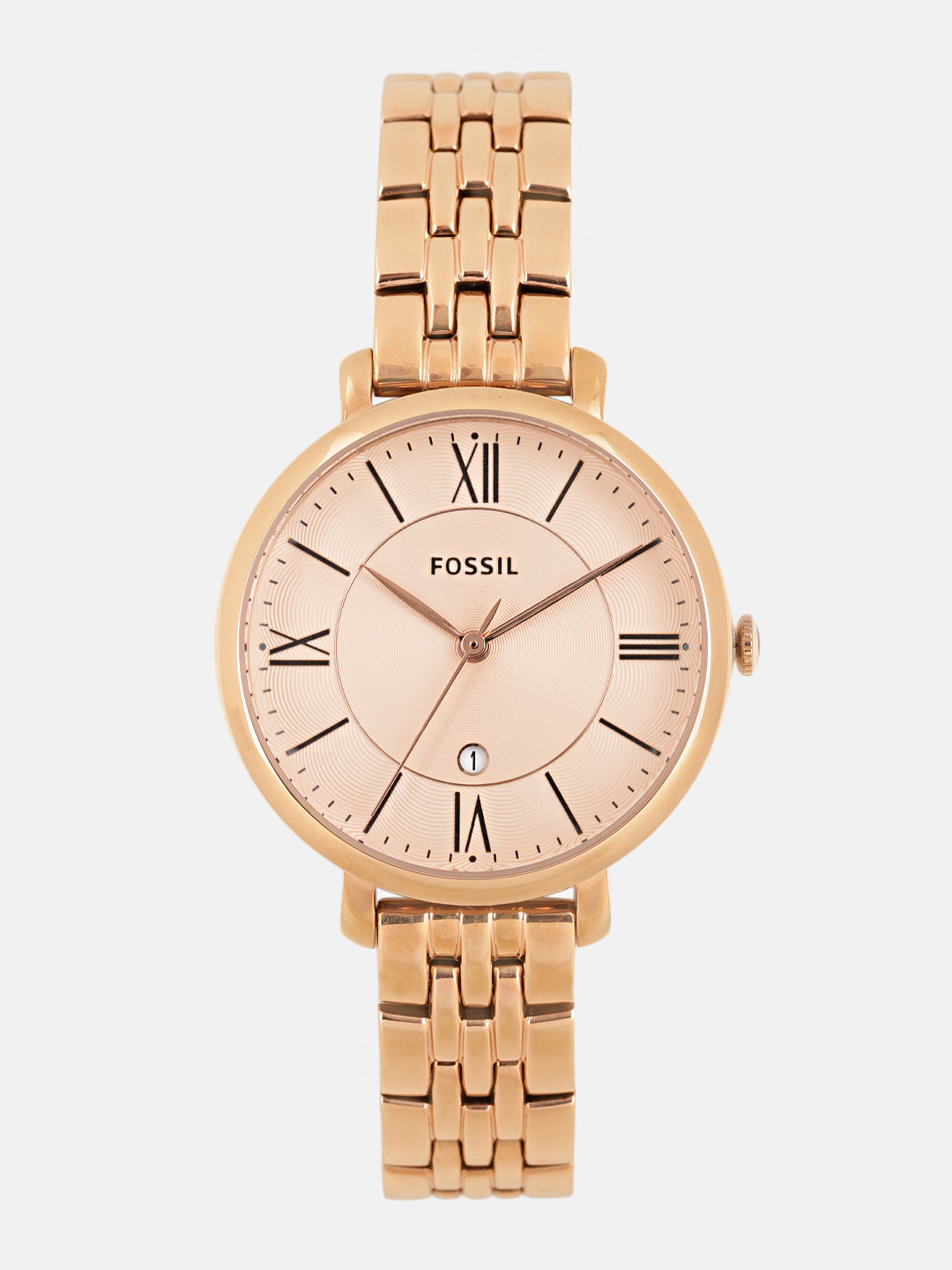 Buy Fossil Women Rose Gold Toned Factory_Serviced Analogue Watch ES3435 ...