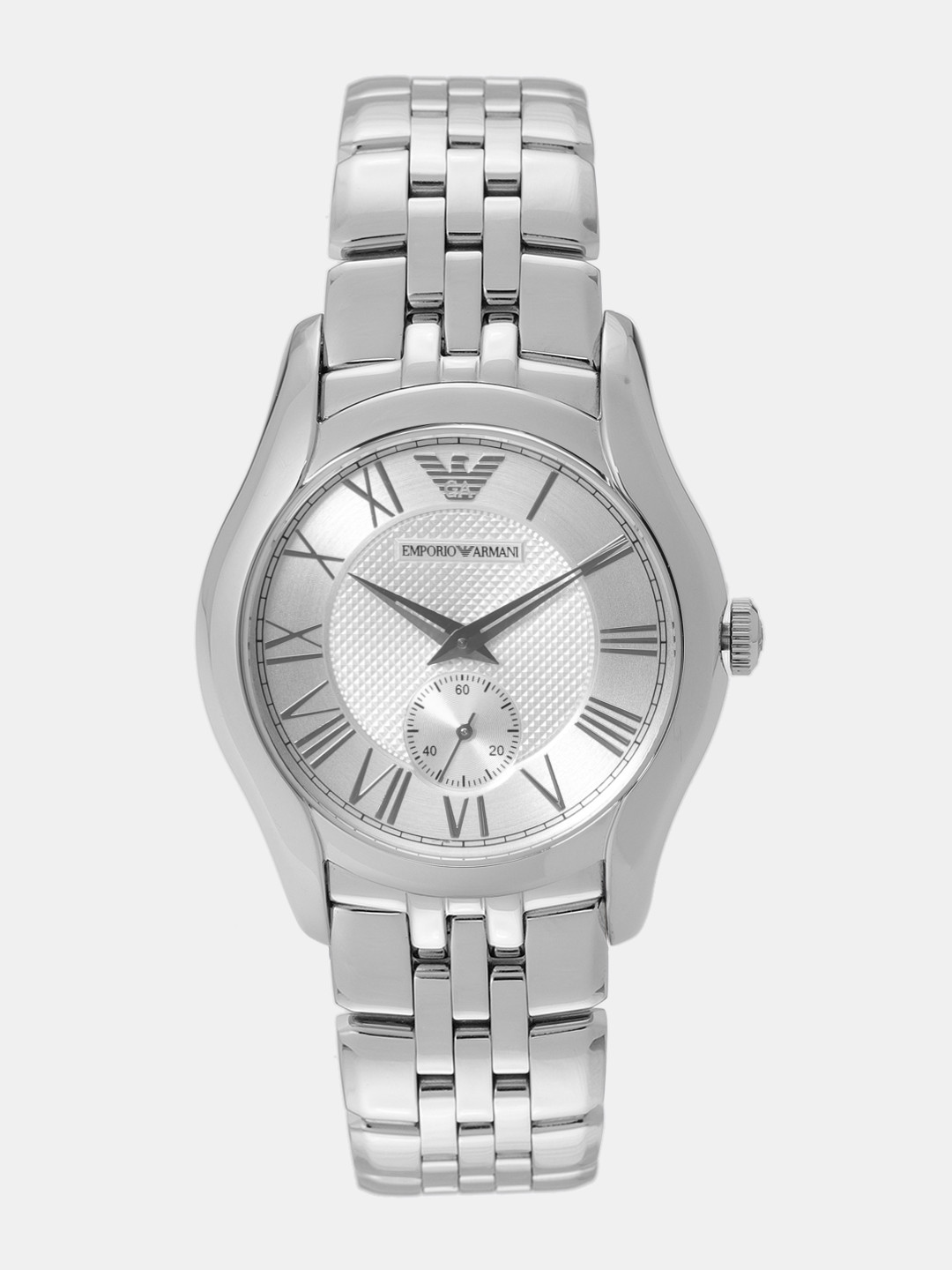 Buy Emporio Armani Unisex Silver Toned Analogue Watch AR1711 - Watches ...