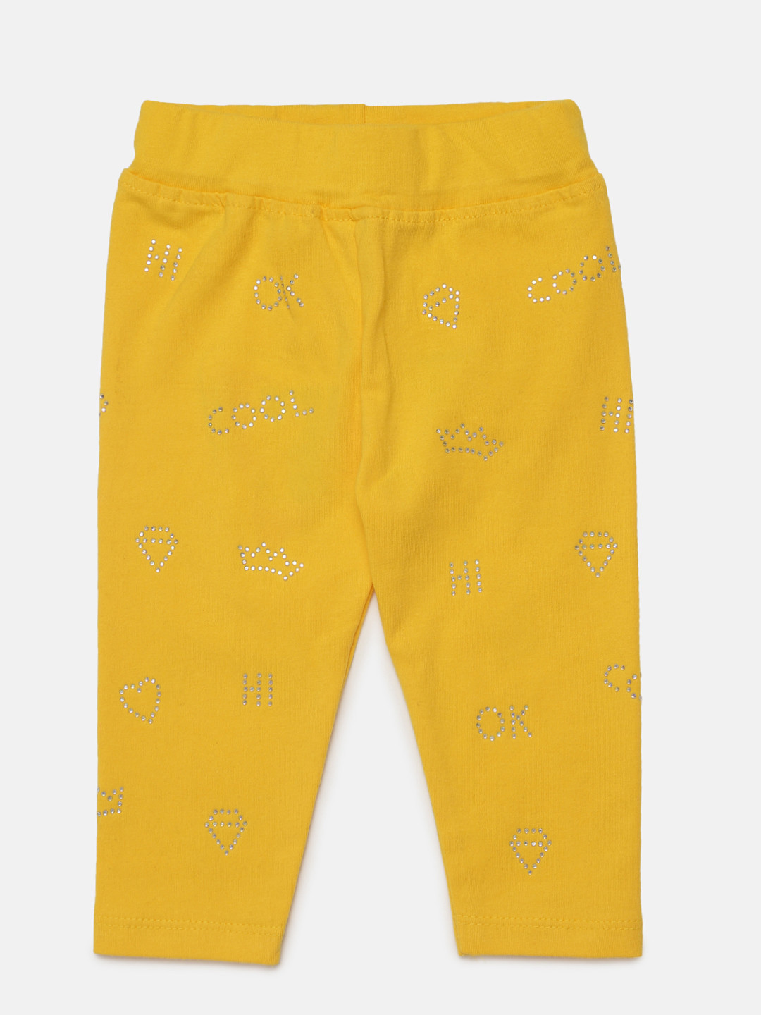 Buy Little Kangaroos Girls Yellow Leggings - Leggings for Girls 7303953 ...