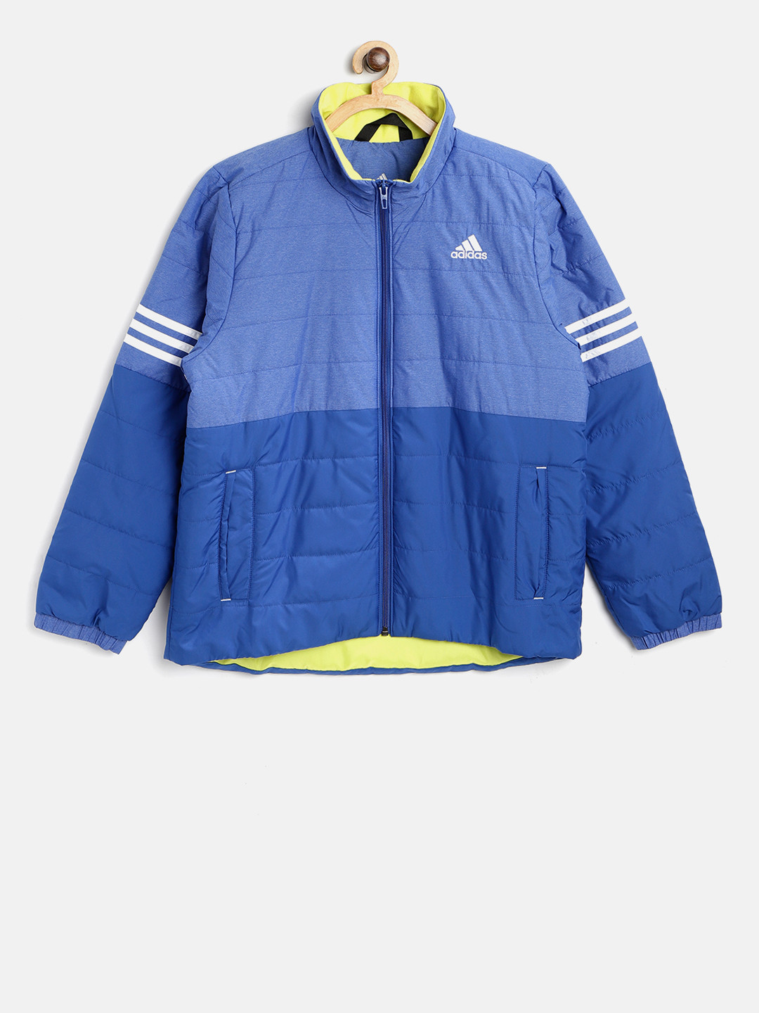 Buy ADIDAS Boys Blue NE PAD Solid Lightweight Padded Jacket - Jackets ...