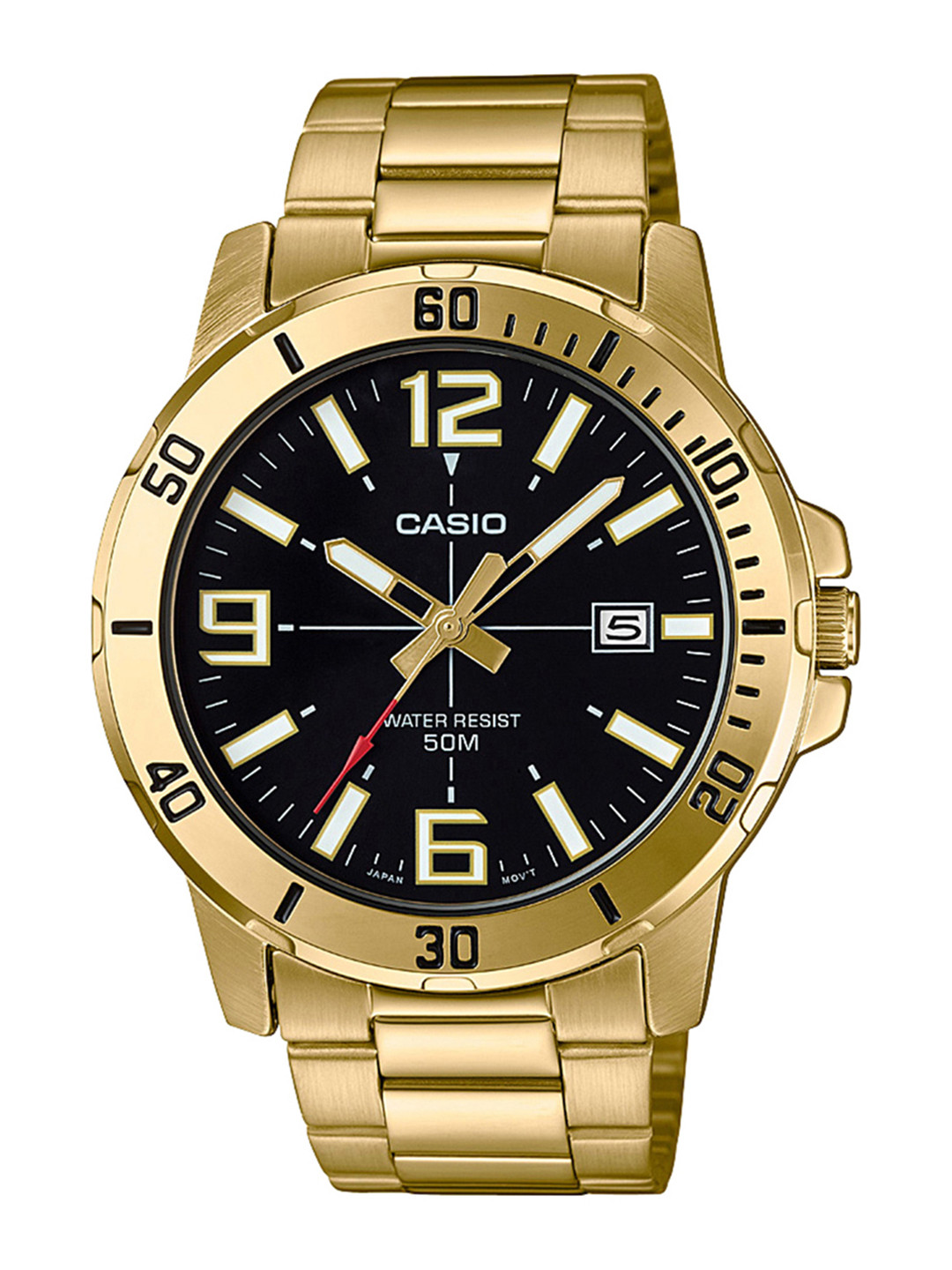 Buy Casio Enticer Men Black Analogue Watch A1367 MTP VD01G 1BVUDF ...