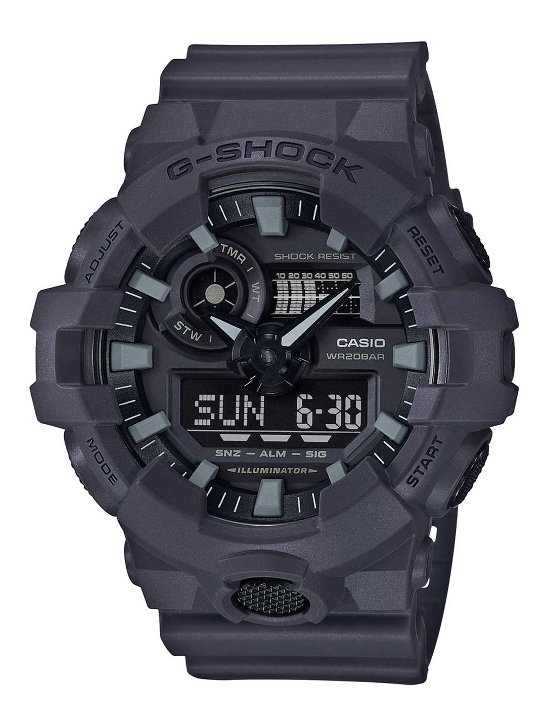 Buy CASIO G Shock Men Black Dial Extra Large Combination Watch GA 700UC ...