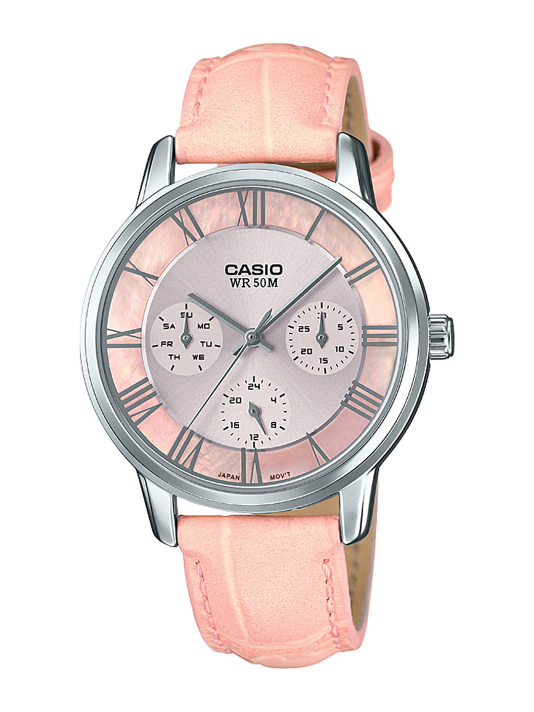 Buy Casio Enticer Lady Women Peach Analogue Watch A1247 - Watches for ...