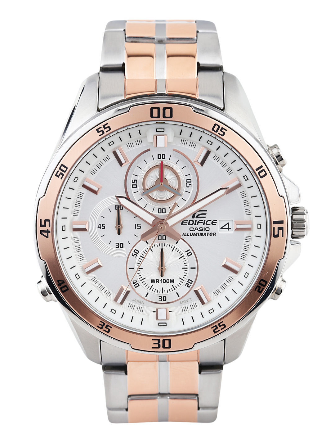 Buy CASIO Edifice Men Off White Dial Analogue Watch (EX240) EFR 547SG ...