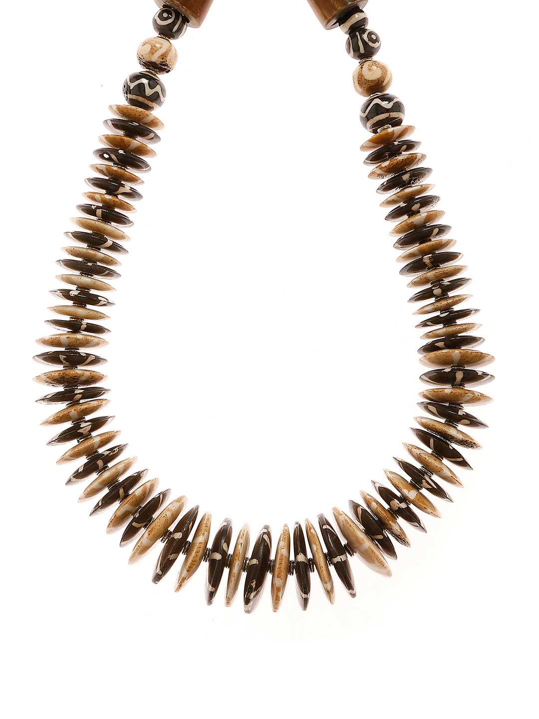 Buy Bamboo Tree Jewels Brown Brass Handcrafted Necklace - Necklace And ...