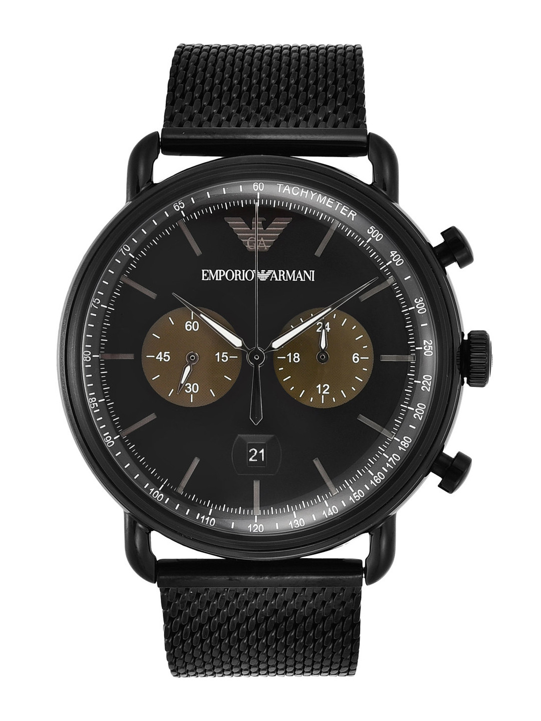 Buy Emporio Armani Men Black Analogue Watch AR11142 - Watches for Men ...
