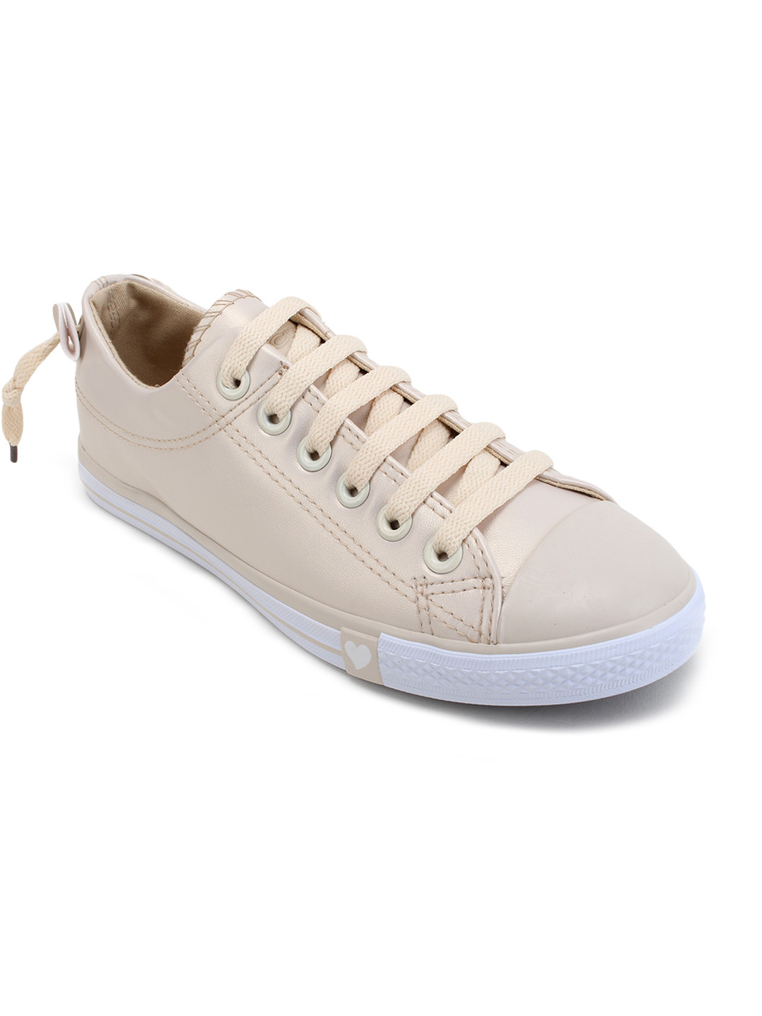 Buy Lovely Chick Women Cream Coloured Sneakers - Casual Shoes for Women ...