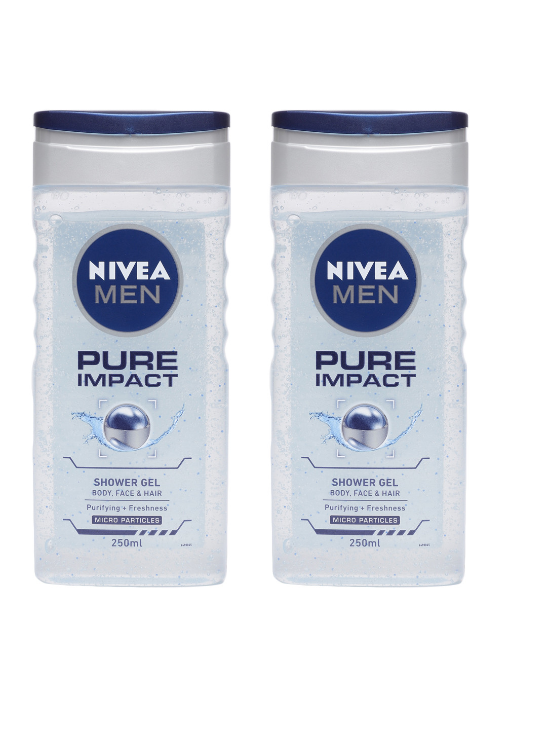Buy Nivea Men Pack Of 2 Pure Impact Shower Gel 250 Ml - Body Wash And ...