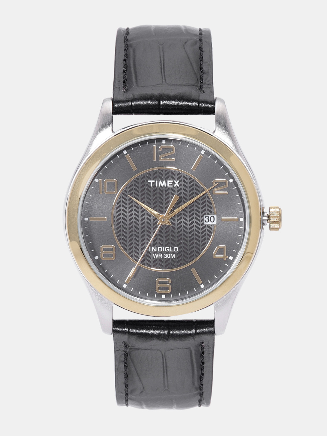 Buy Timex Men Gunmetal Toned Analogue Watch T2P450_OR - Watches for Men ...