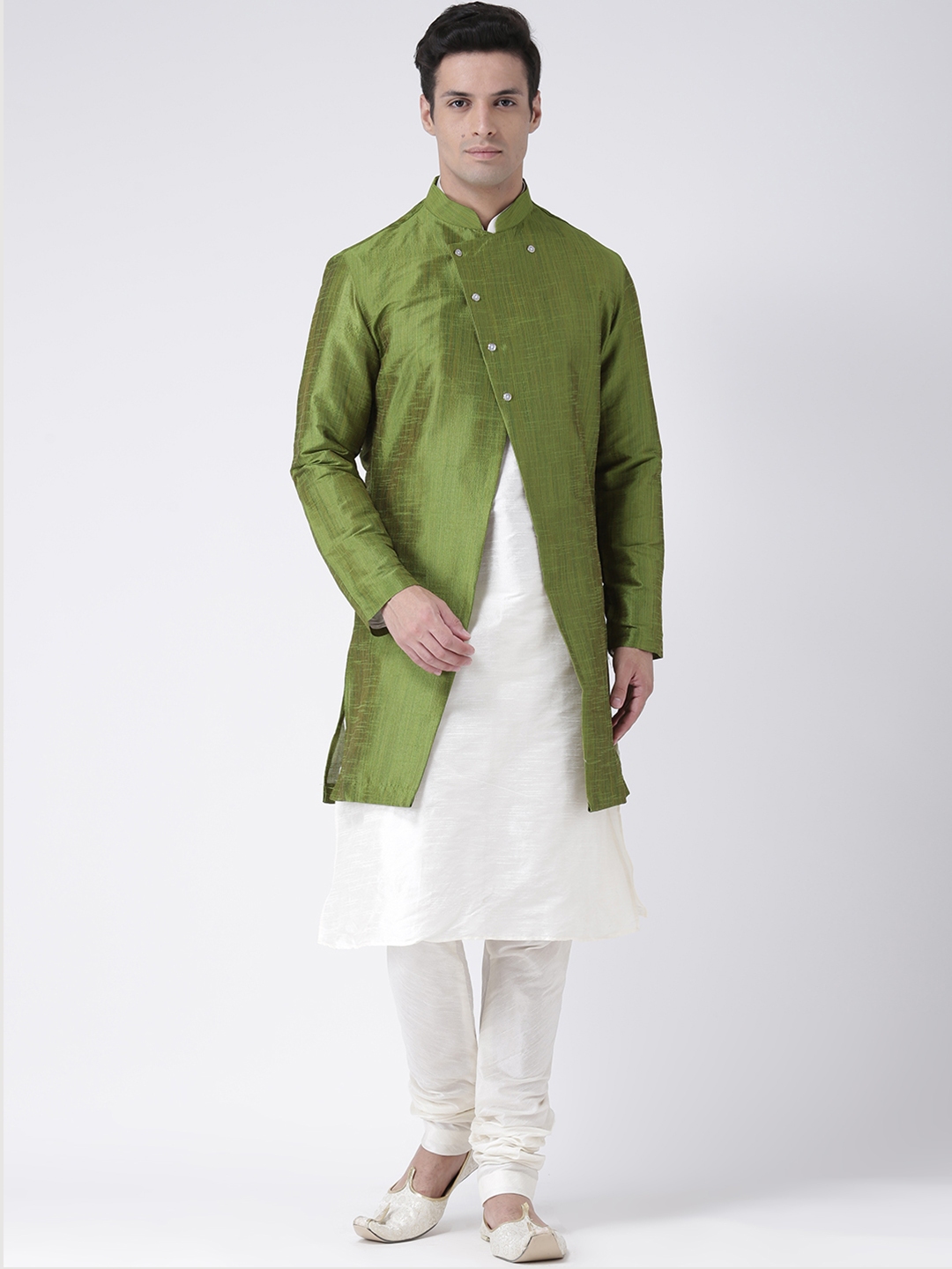 Buy DEYANN Men Green & Off White Sherwani Set - Sherwani for Men ... Buy DEYANN Men Green & Off White Sherwani Set - Sherwani for Men ...