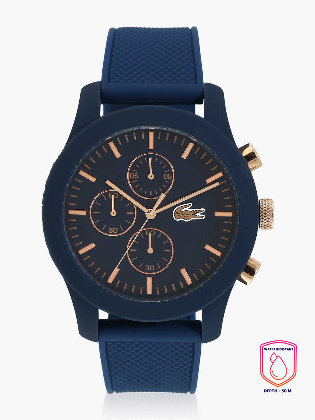 Buy Lacoste Men Navy Blue Analogue Watch 2010827 - Watches for Men ...