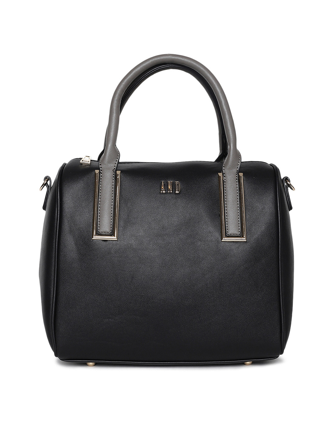 Buy AND Black Solid Handheld Bag - Handbags for Women 7454147 | Myntra